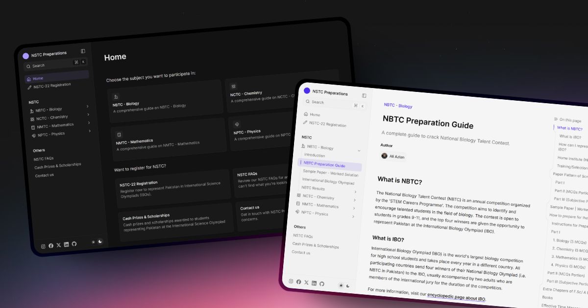 Introduction | NSTC Preparations